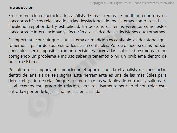 Tema 11. Conceptos básicos de análisis del sistema de medición.